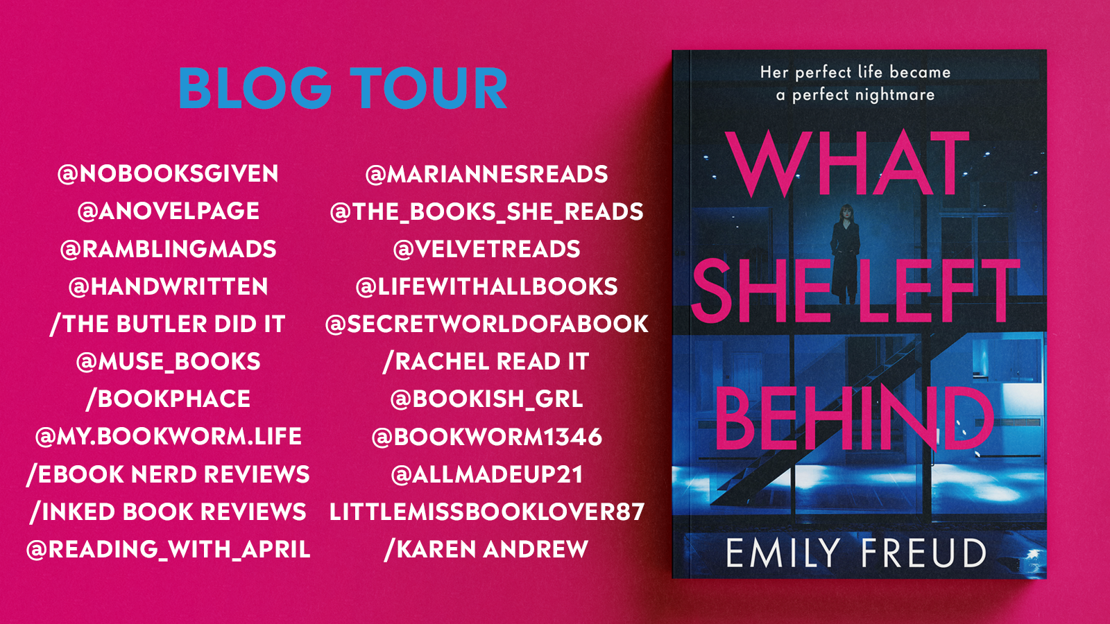 What She Left Behind by Emily Freud – Blog Tour Review – Life With All ...