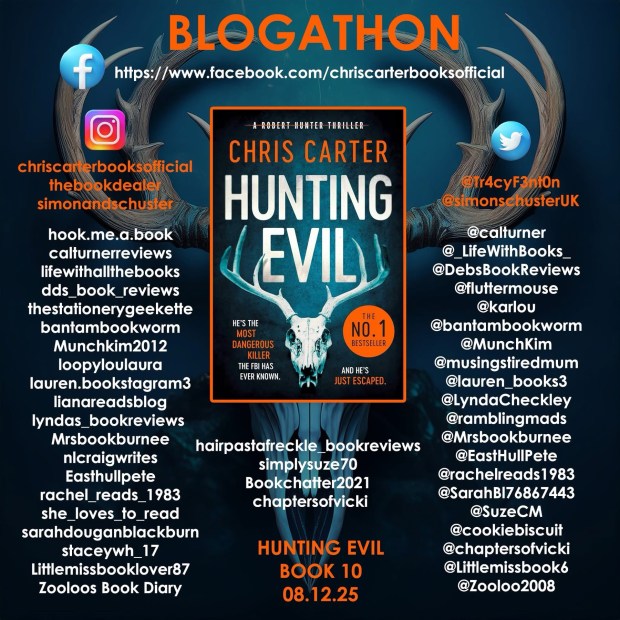 Hunting Evil by Chris Carter – Blogathon Review – Life With All The Books
